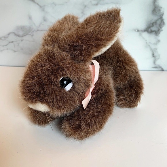 Walmart | Toys | Walmart Bunny Rabbit Brown Plush 9 Stuffed Animal ...